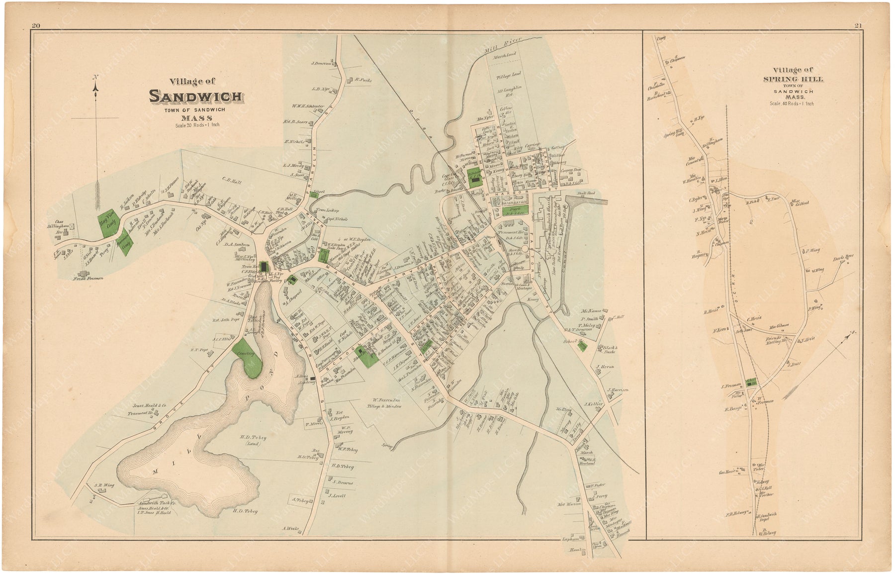 Sandwich, Massachusetts 1880 – WardMaps LLC
