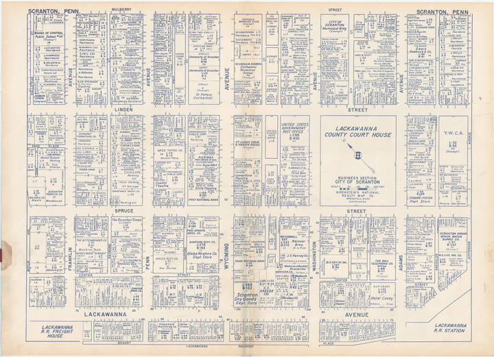 Scranton, Pennsylvania 1950 – WardMaps LLC