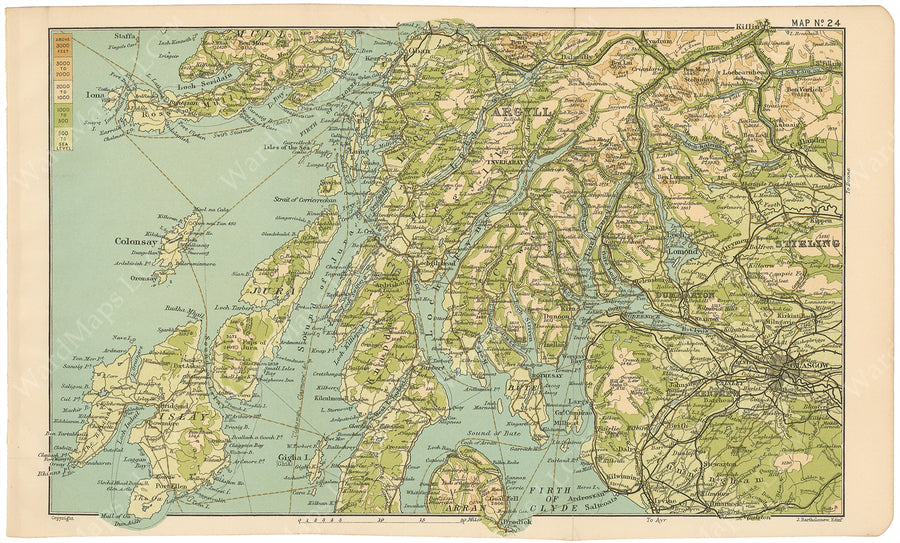 Scotland 1908 Vol. 1: Section Map 024 - Central Inner Hebrides - Glasg ...