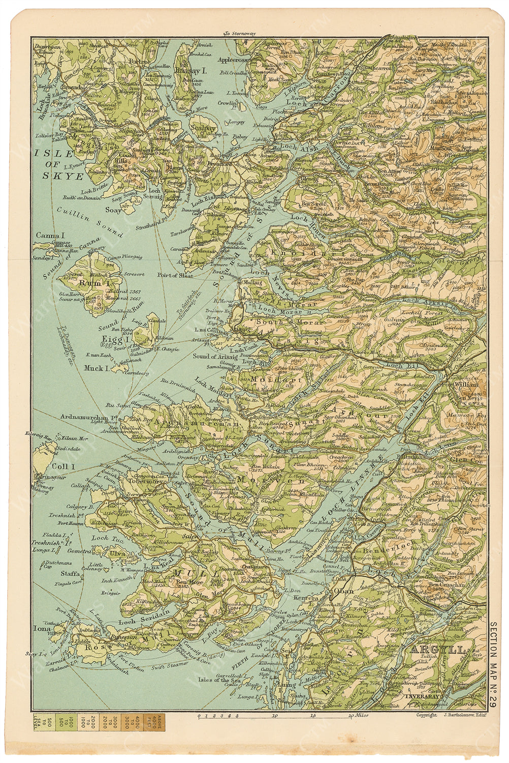 Scotland 1908 Vol. 1: Section Map 029 - Northern Inner Hebrides - Aris ...