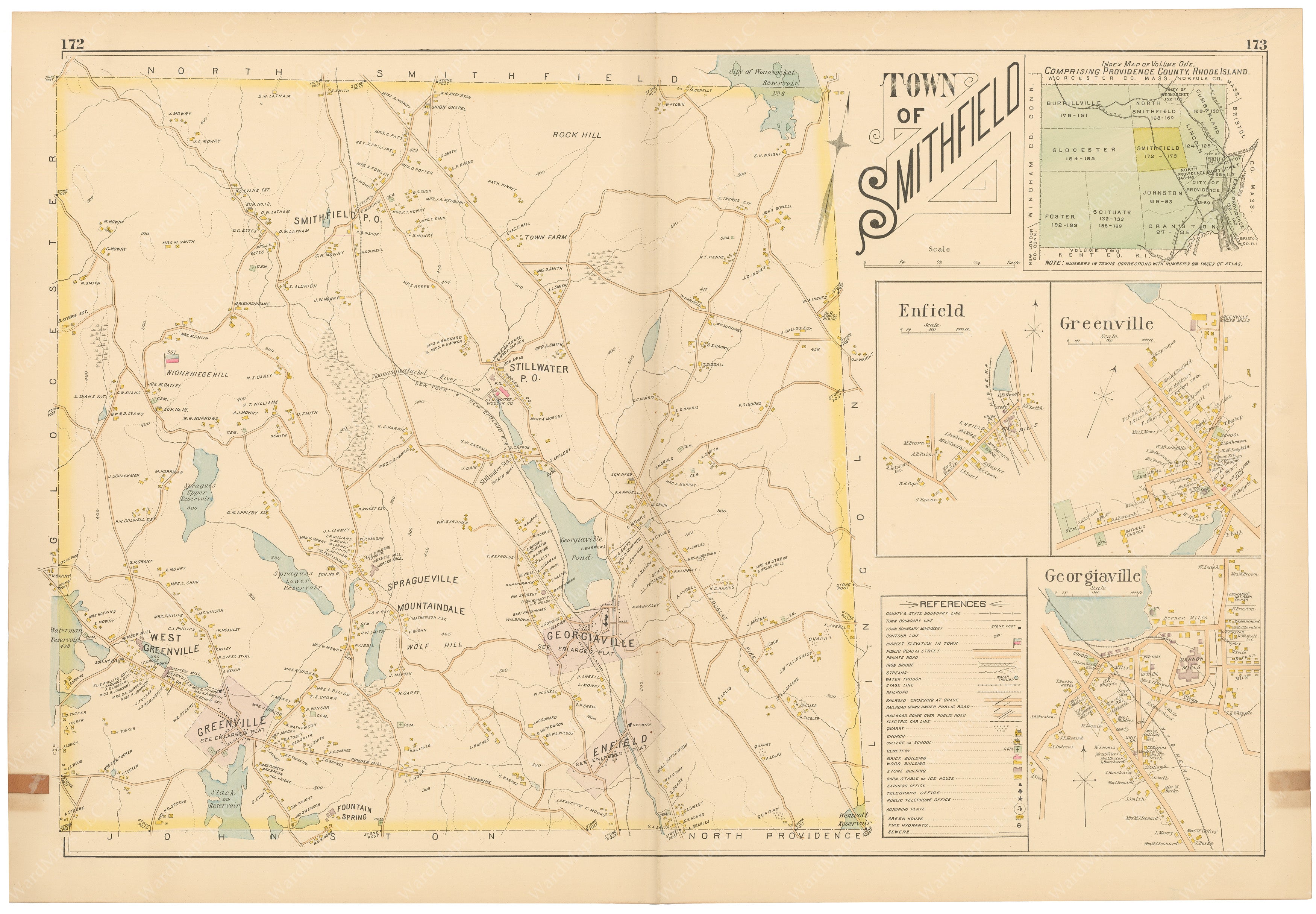 Smithfield, Rhode Island 1895 – WardMaps LLC