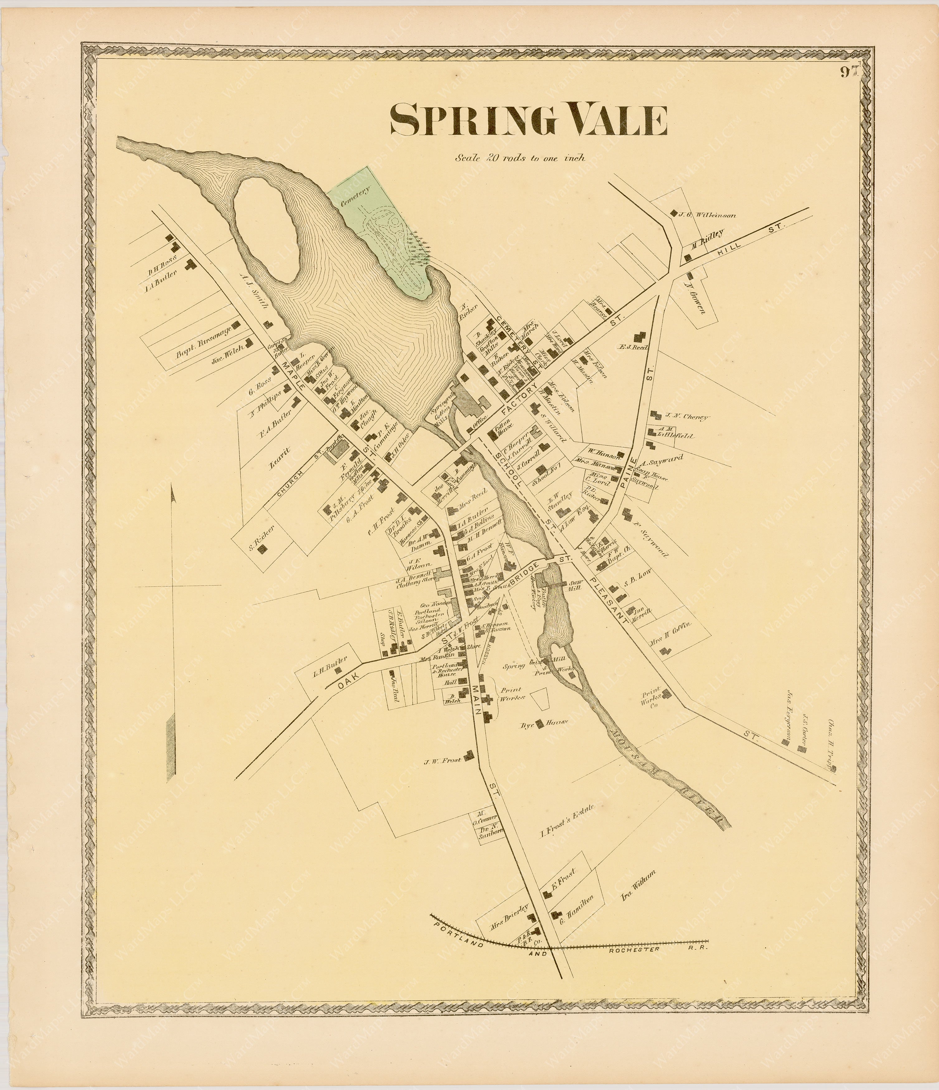 Spring Vale, Maine 1872 – WardMaps LLC