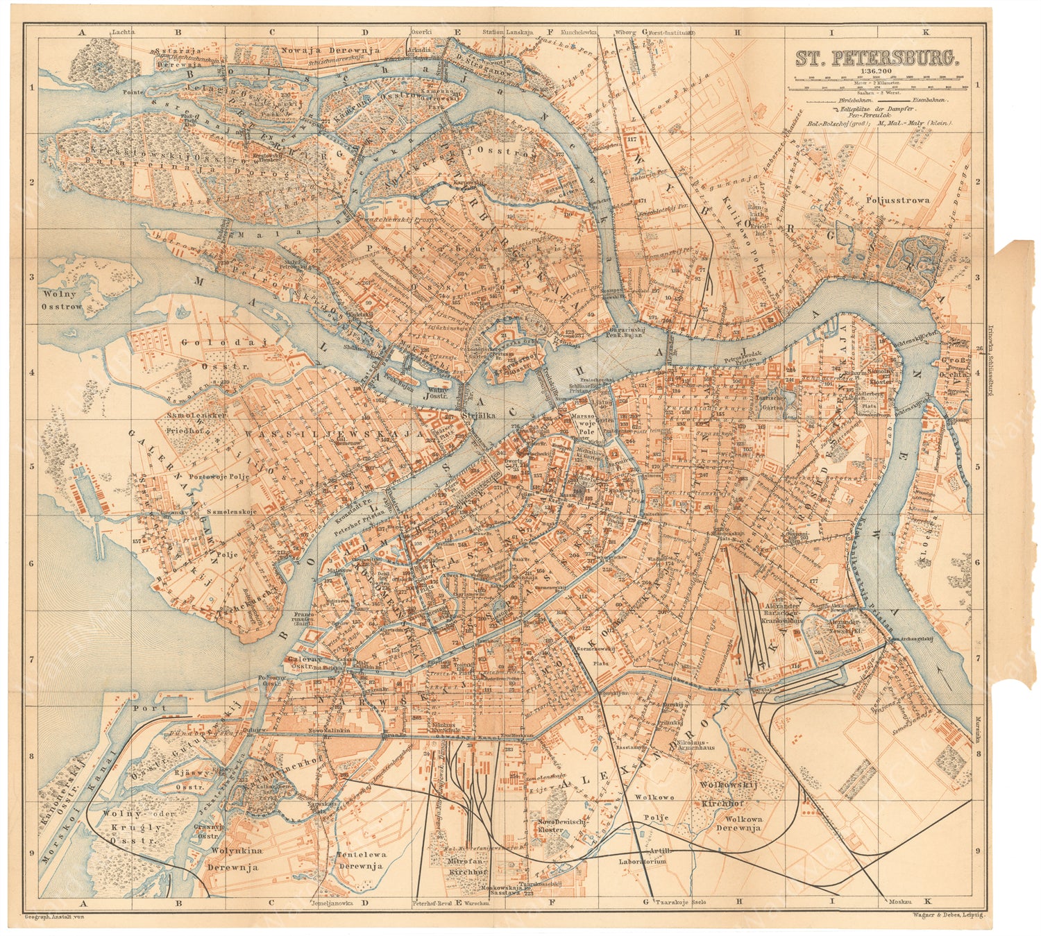 Saint Petersburg, Russia 1897 – WardMaps LLC