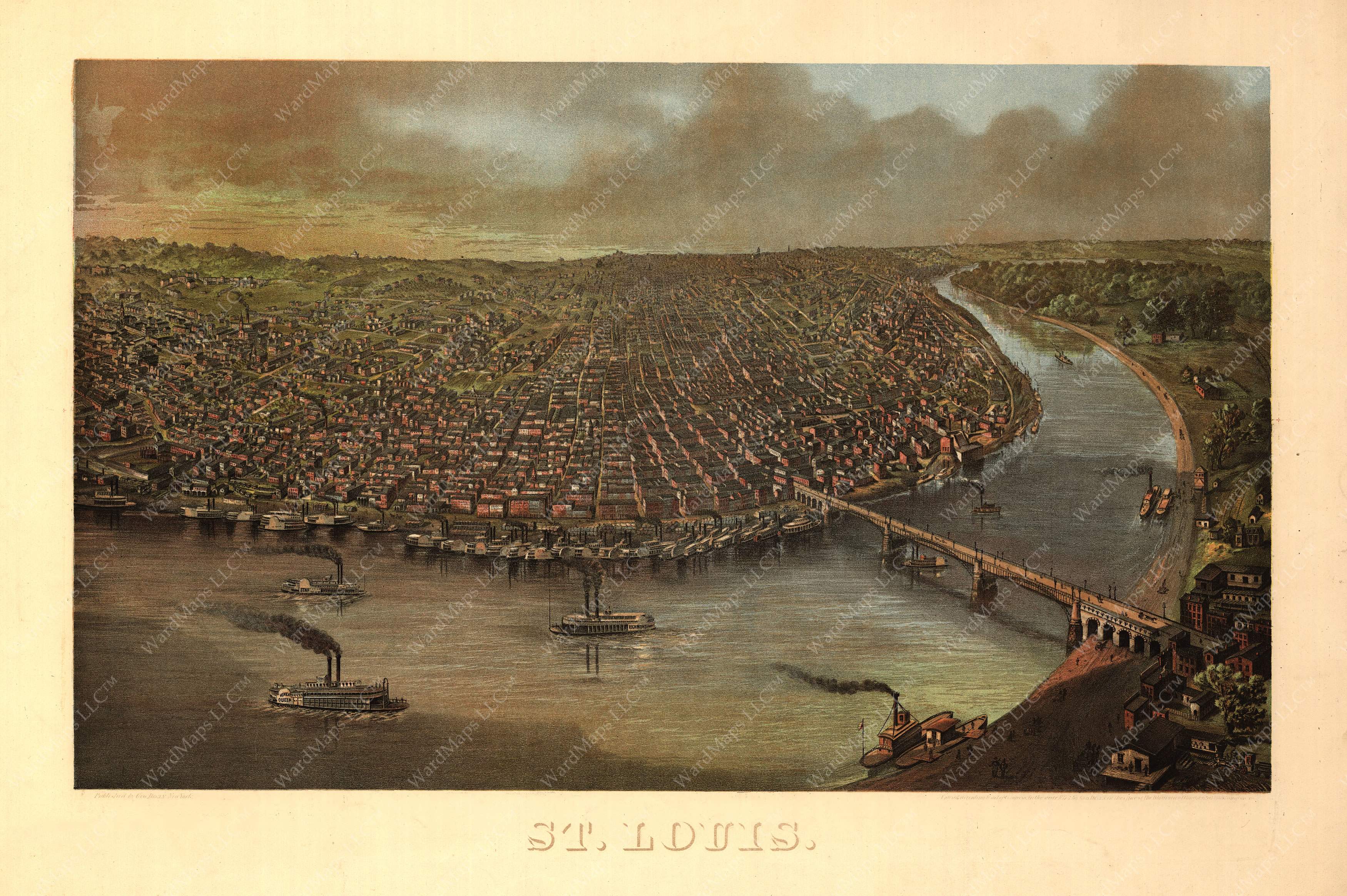 Saint Louis, Missouri 1878 – WardMaps LLC