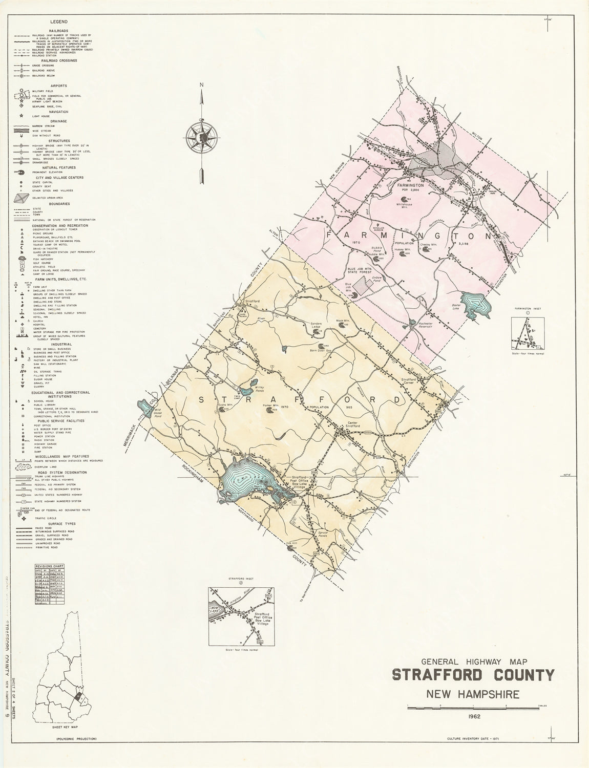 Strafford County, New Hampshire 1962: 02 of 05 – WardMaps LLC