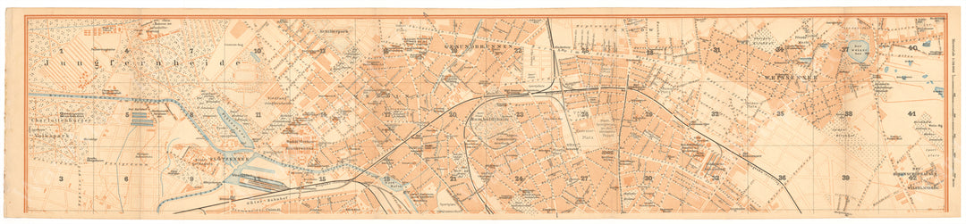 Berlin, Germany 1923: Strip Map 1 of 3 (North) – WardMaps LLC