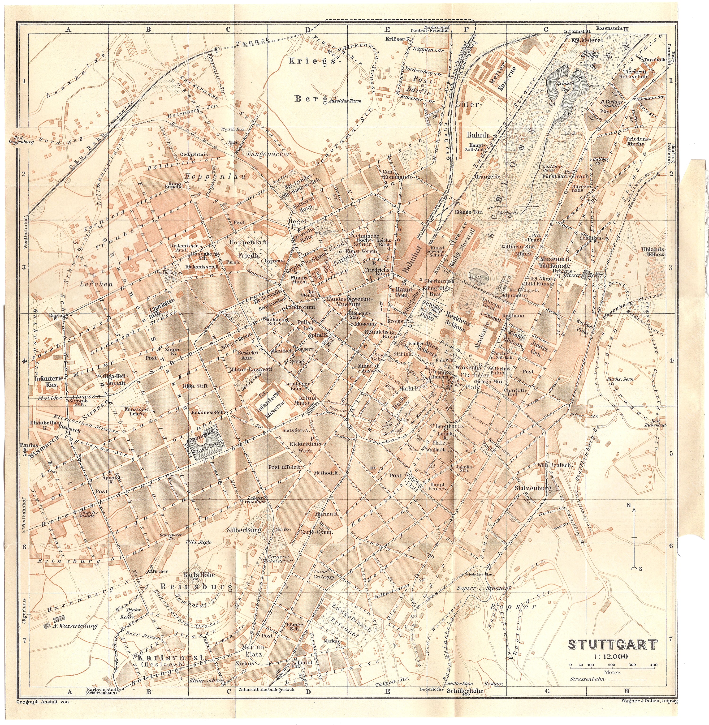 Stuttgart, Germany 1910 – WardMaps LLC