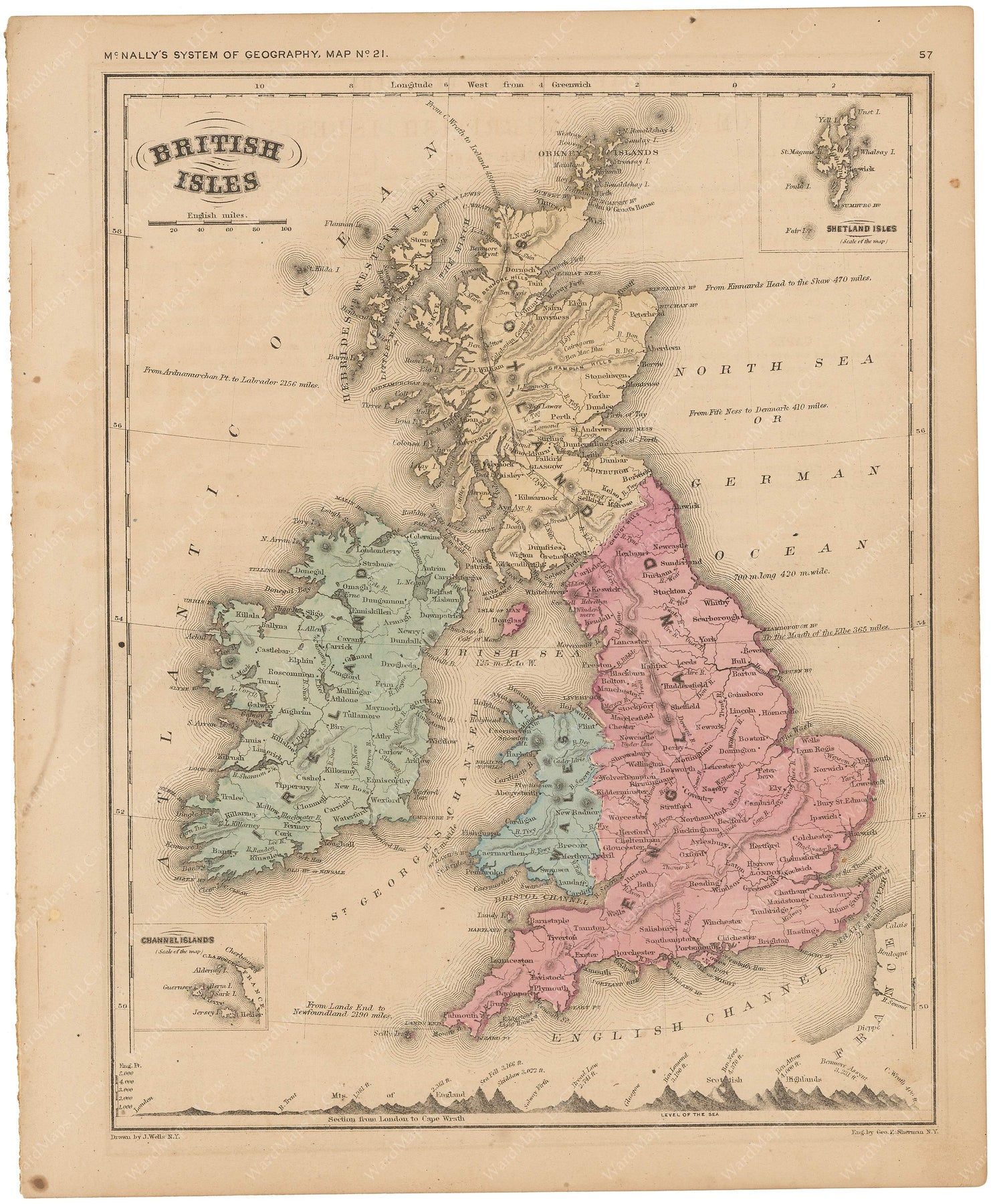 British Isles 1856 – WardMaps LLC