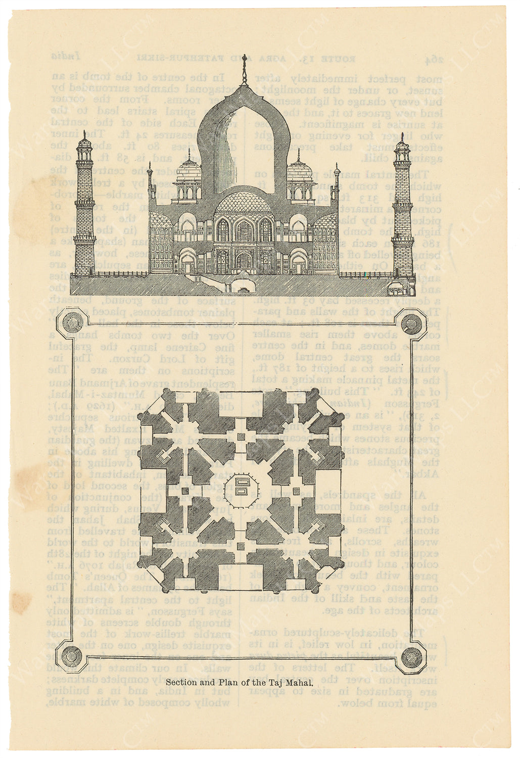 Agra, India 1953: Taj Mahal – WardMaps LLC