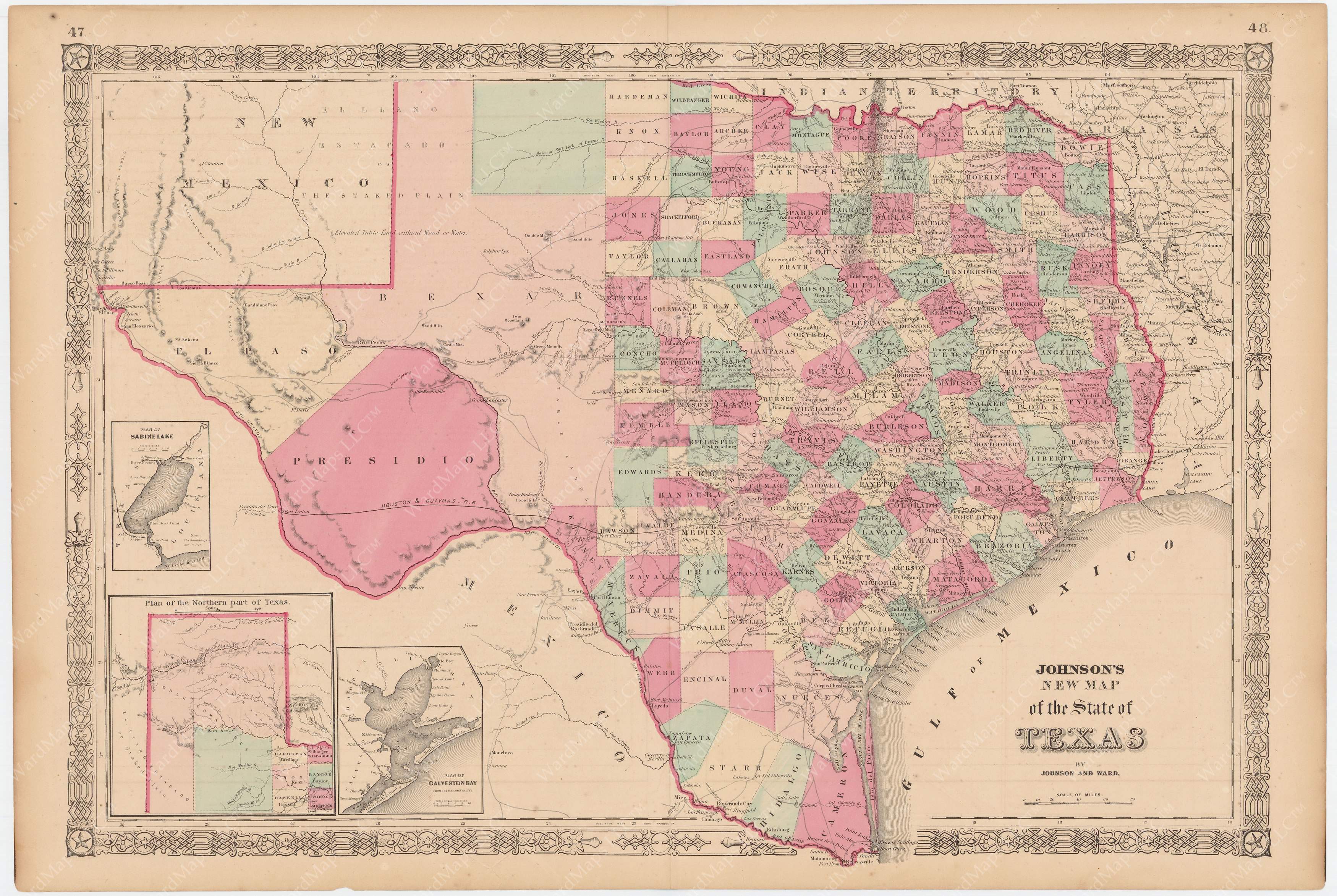 Texas 1865 – WardMaps LLC