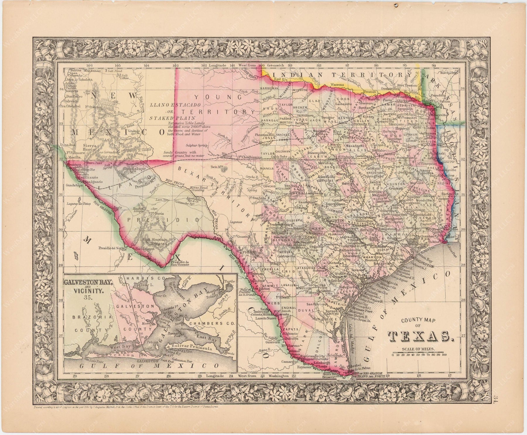 Texas 1864 – WardMaps LLC
