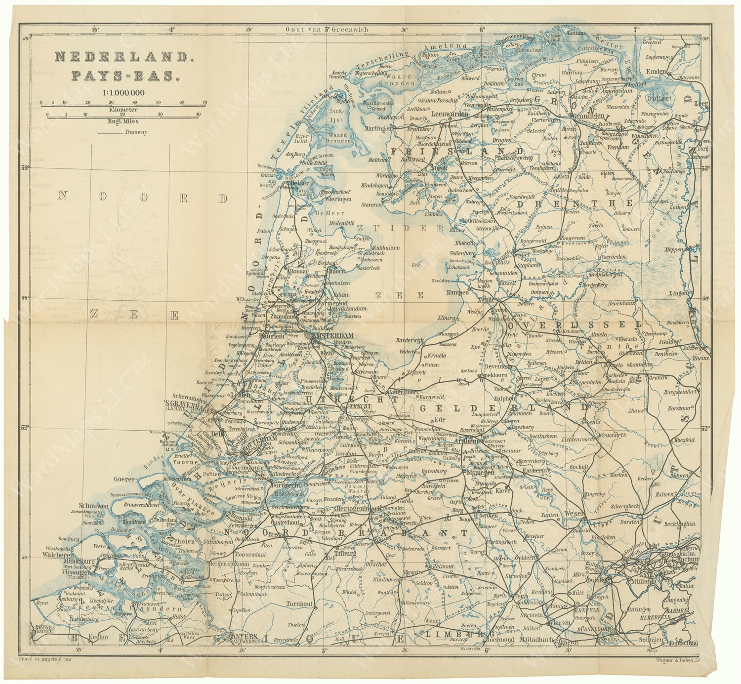 Netherlands 1885 – WardMaps LLC