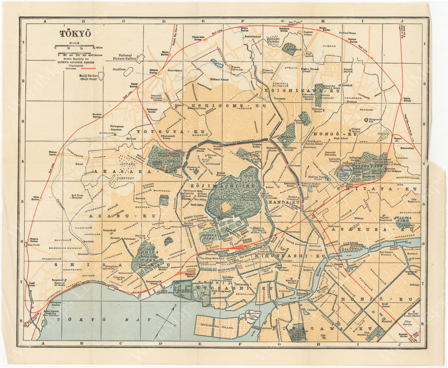 Tokyo, Japan 1933 – WardMaps LLC