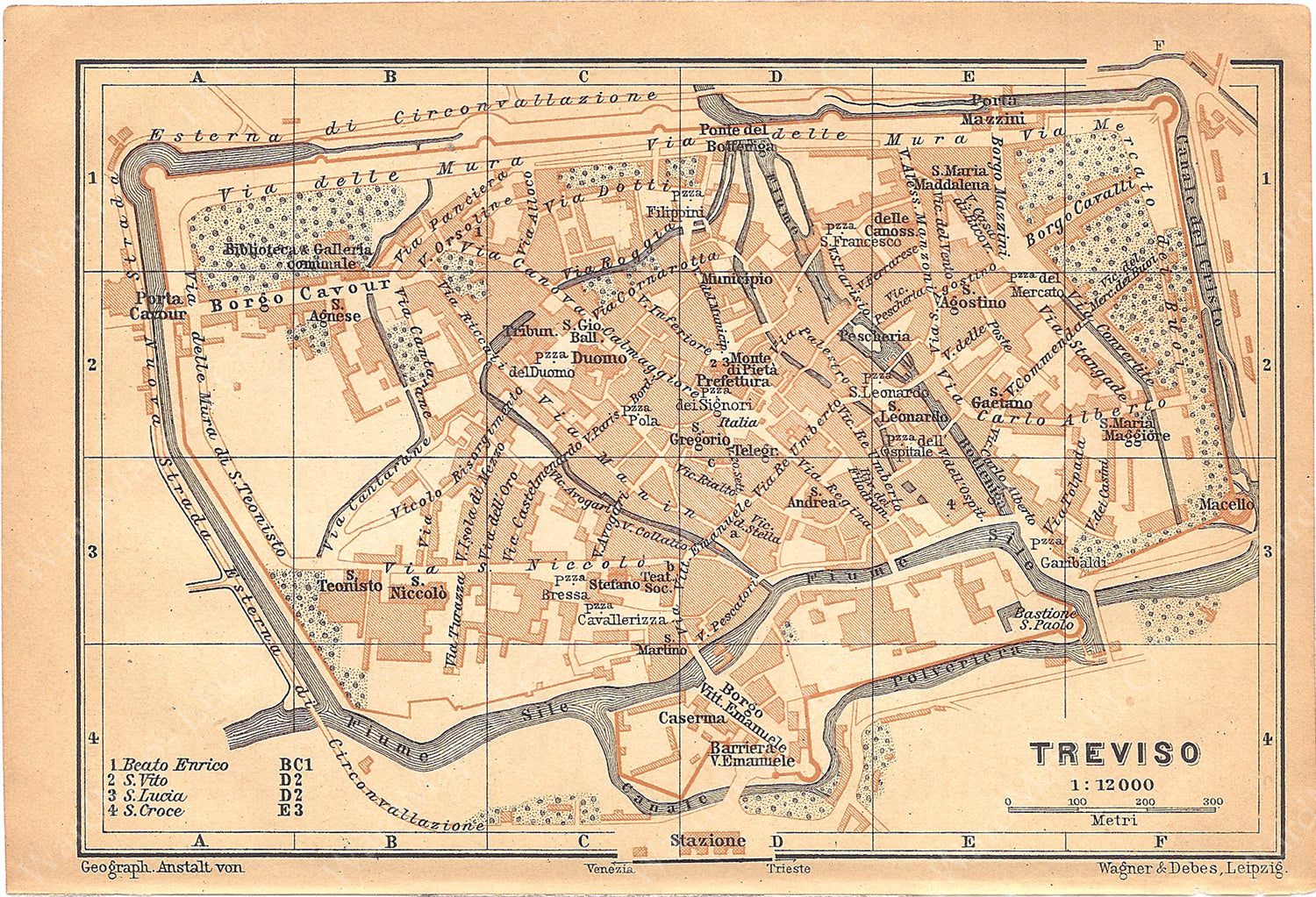 Treviso, Italy 1899 – WardMaps LLC