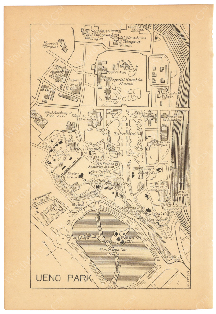 Tokyo, Japan 1933: Ueno Park – WardMaps LLC