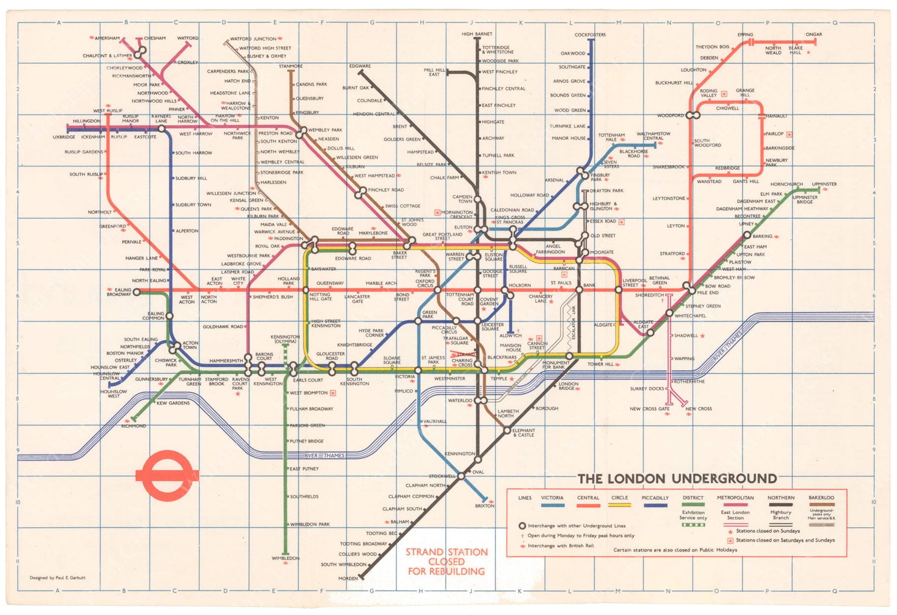 London (England) Underground 1971-1977 circa – WardMaps LLC
