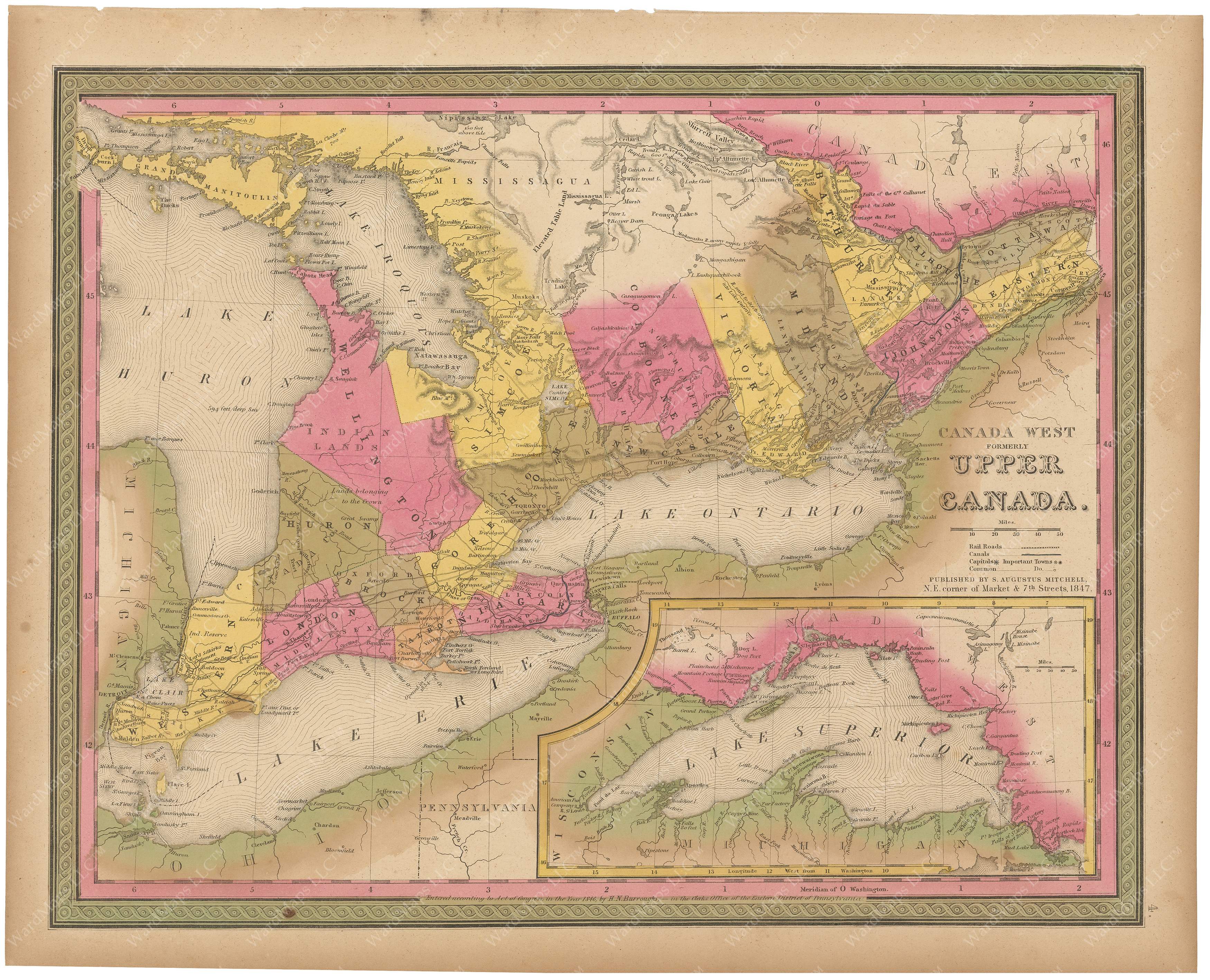 Canada: Ontario 1847 – WardMaps LLC