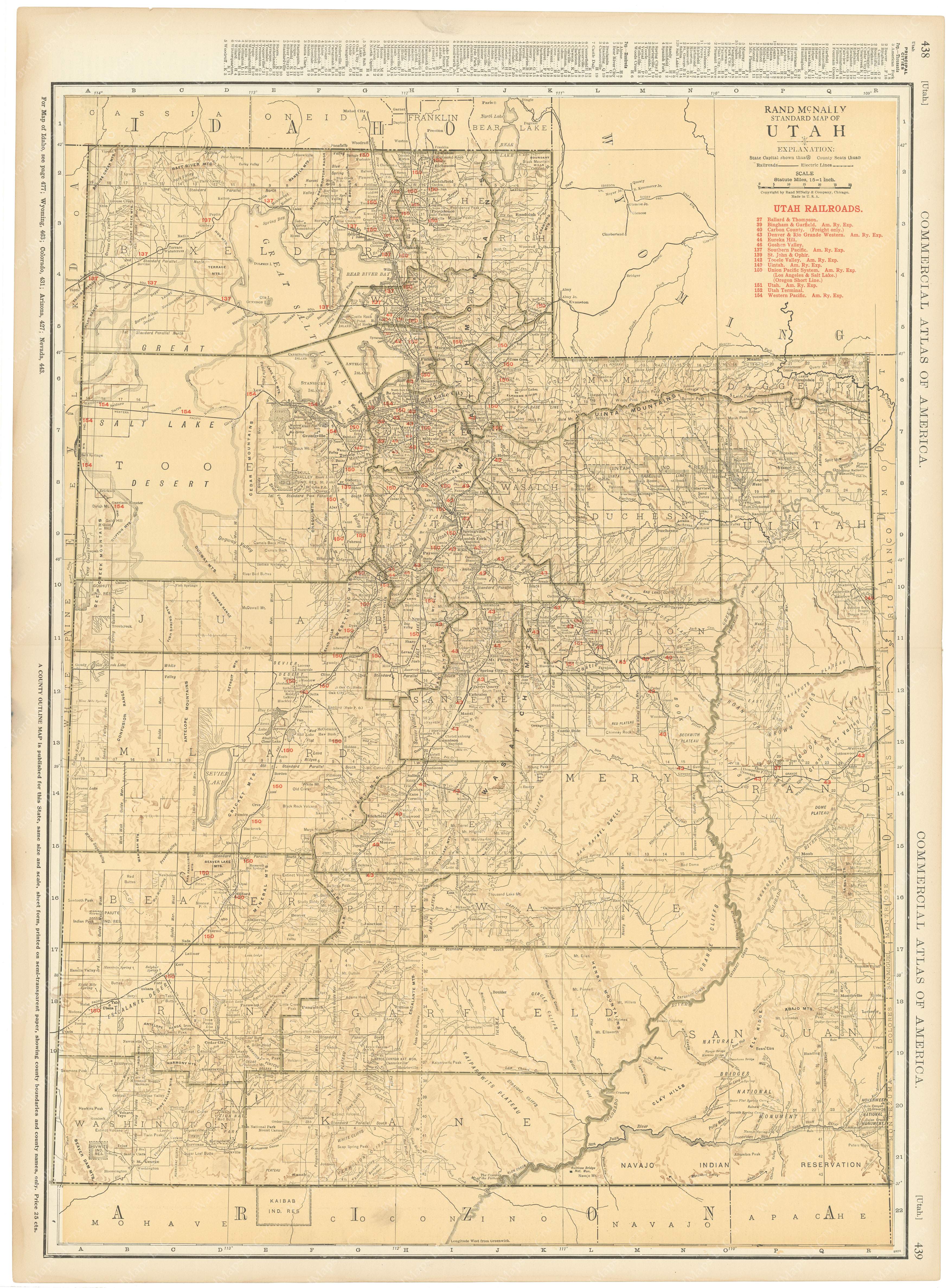 Utah 1925 – WardMaps LLC