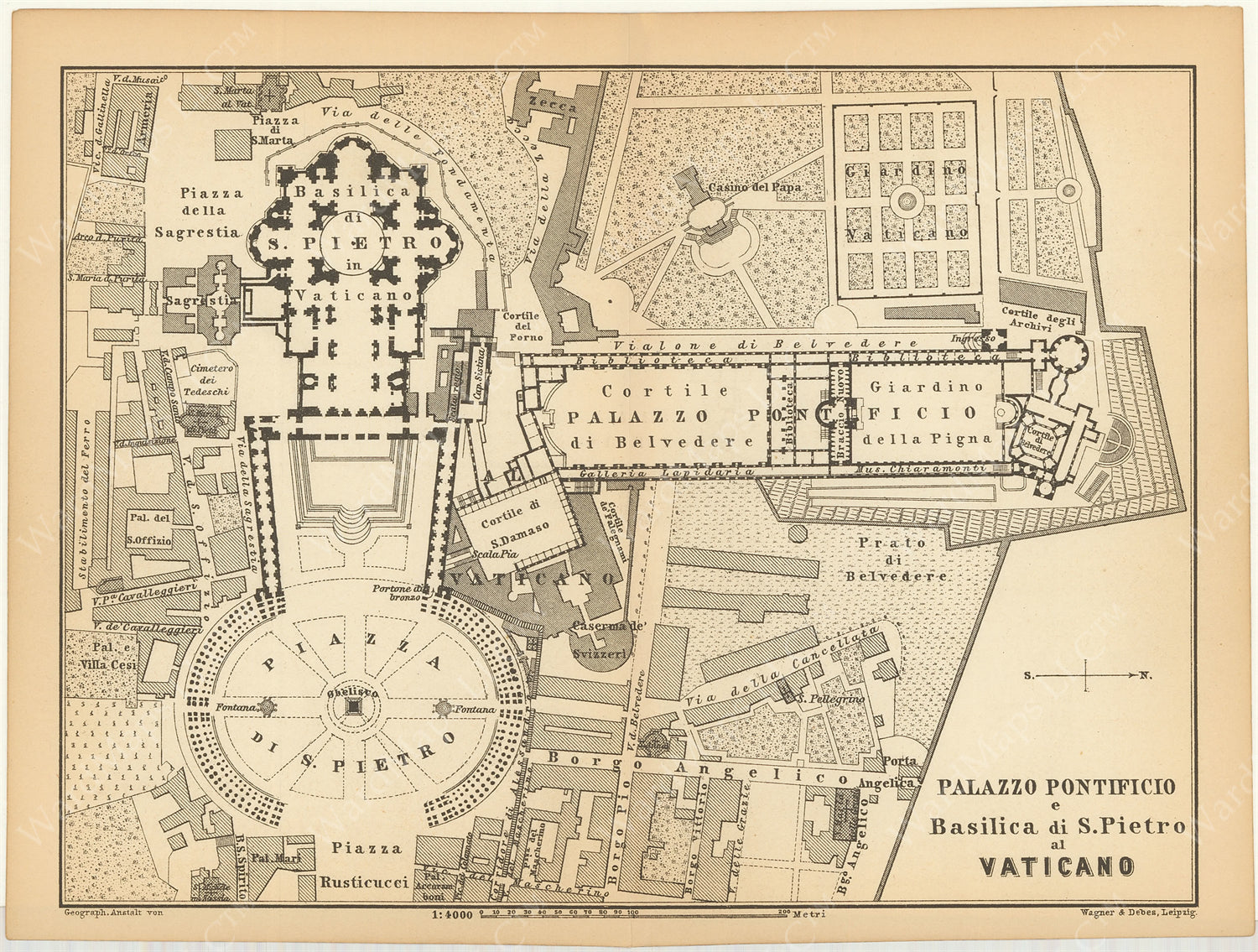 Vatican City 1890 – WardMaps LLC