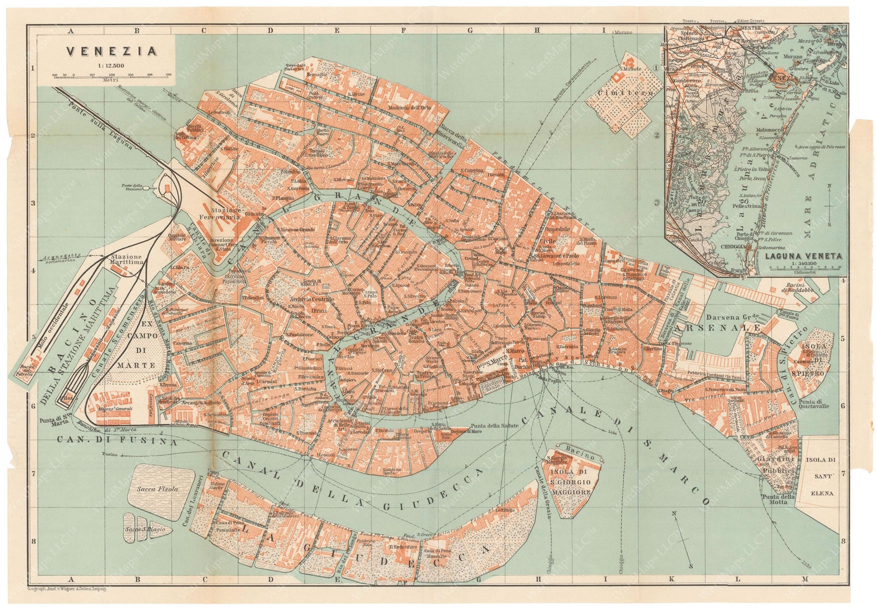 Venice, Italy 1909 – WardMaps LLC