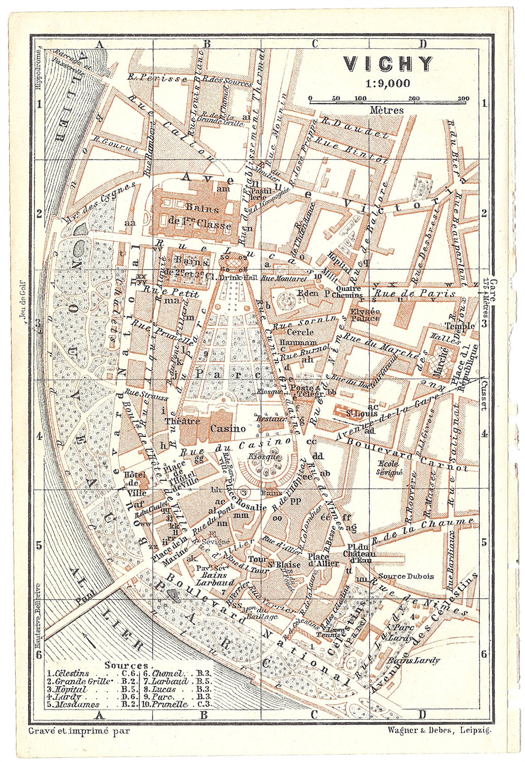 Vichy, France 1910 – WardMaps LLC