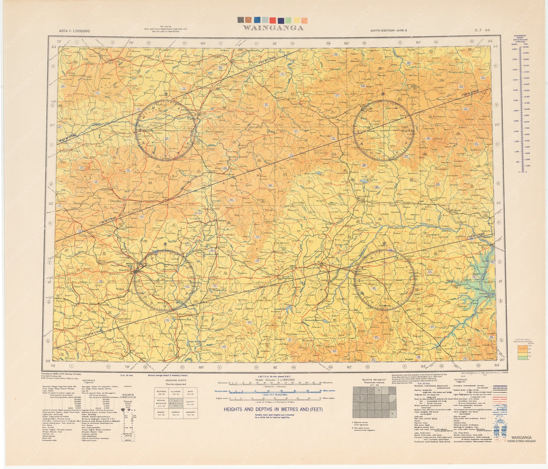 India: Wainganga Region 1944 – WardMaps LLC