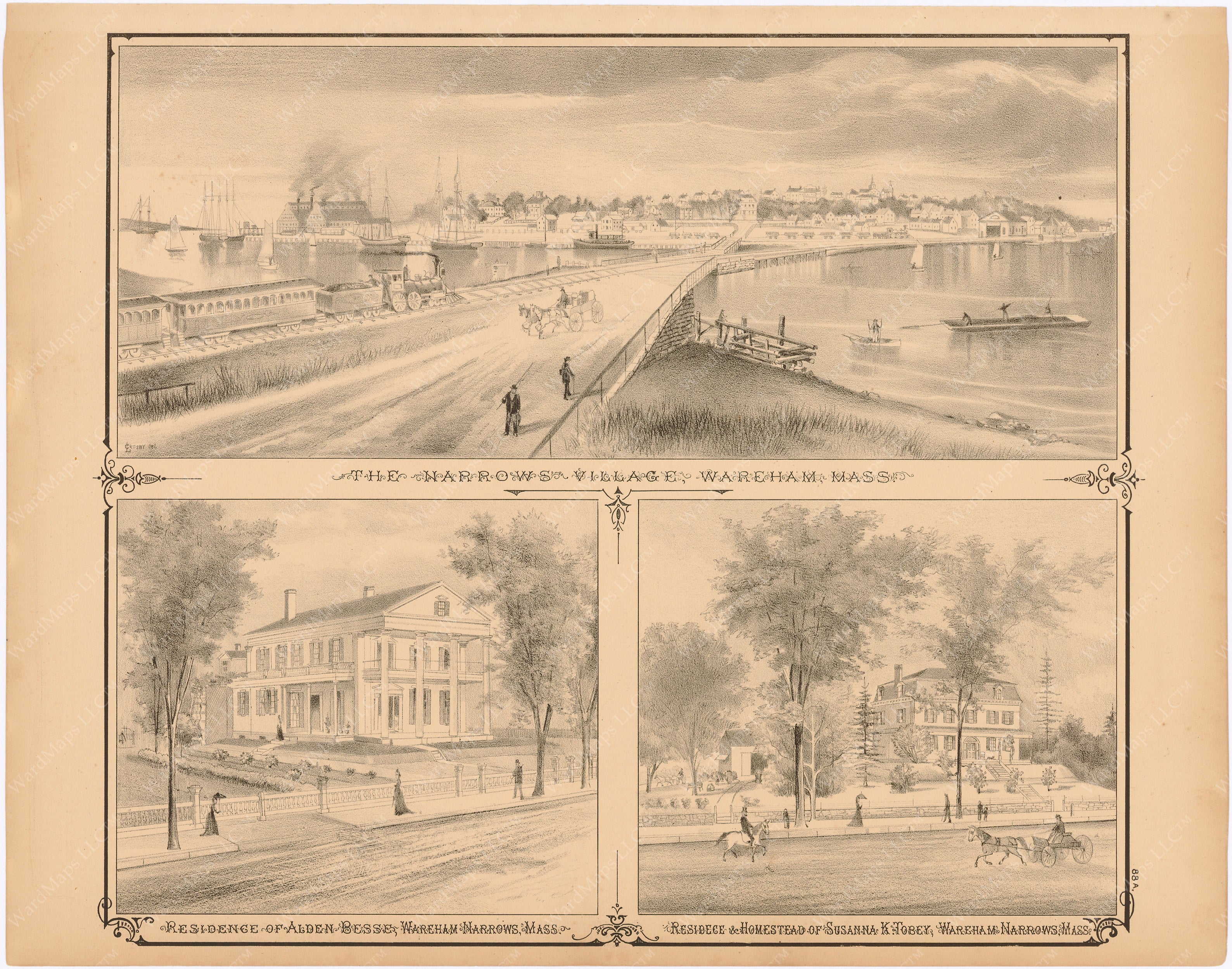 Wareham, Massachusetts 1879 – WardMaps LLC