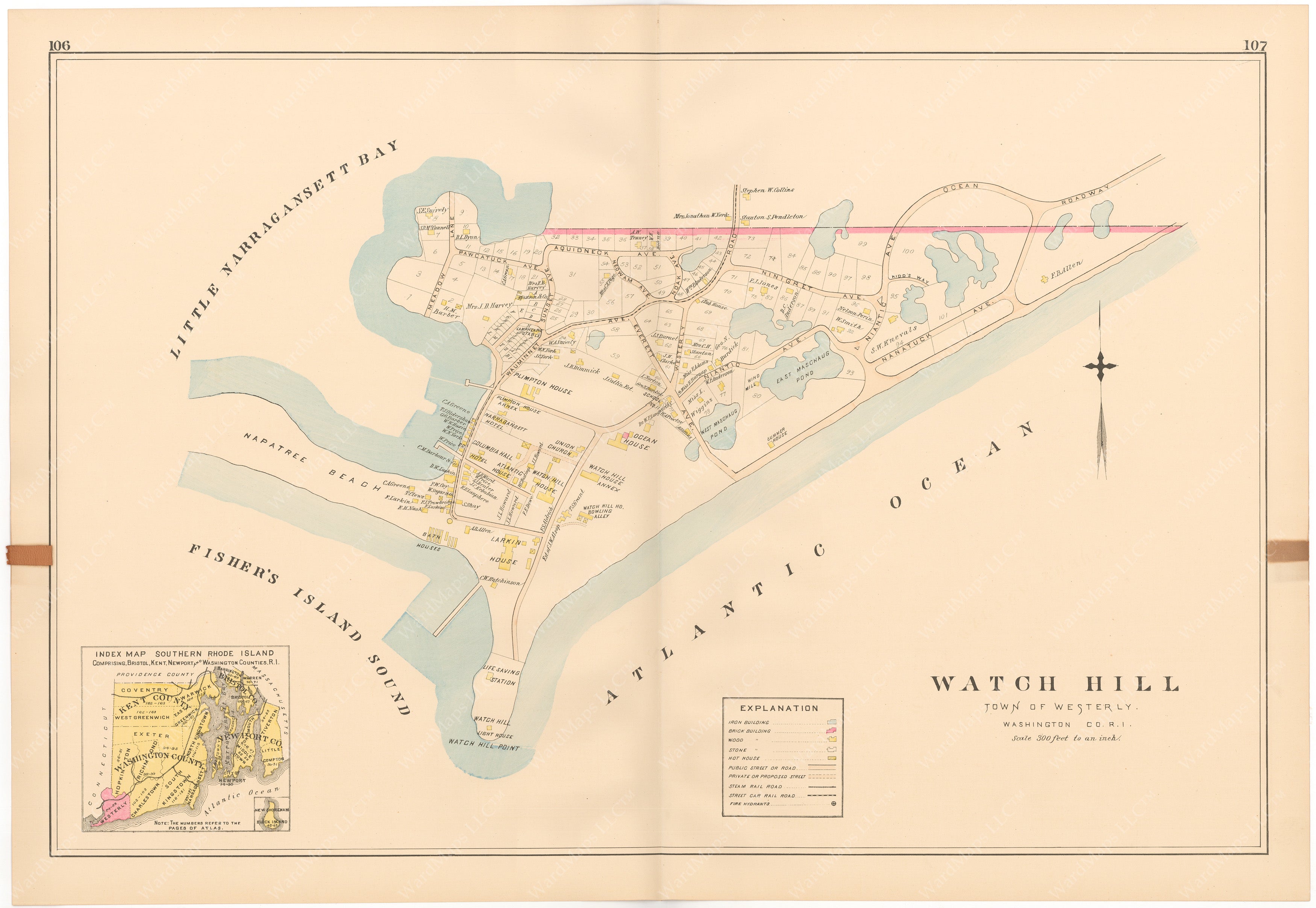 Westerly, Rhode Island 1895 – WardMaps LLC