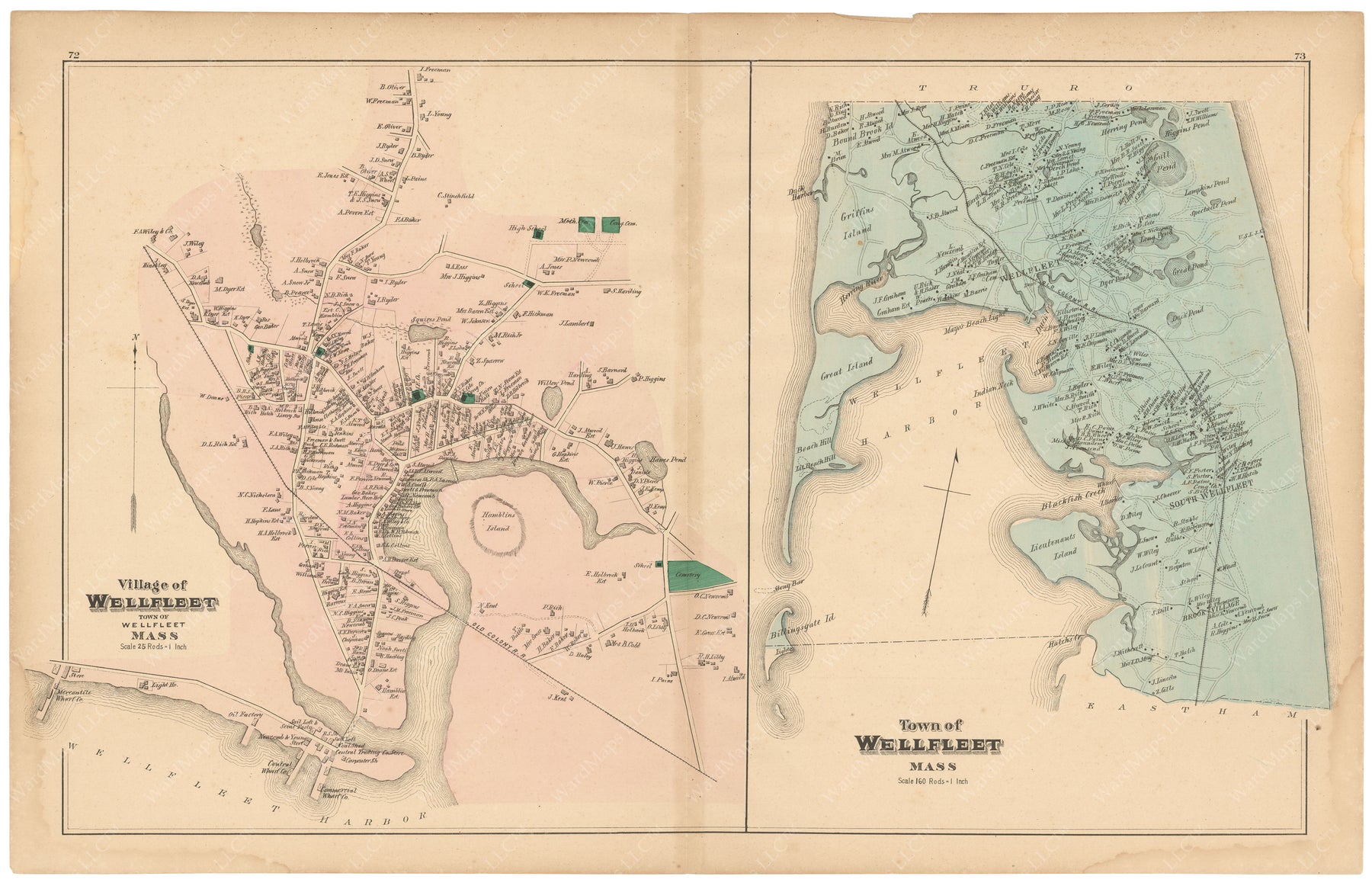 Wellfleet, Massachusetts 1880 – WardMaps LLC