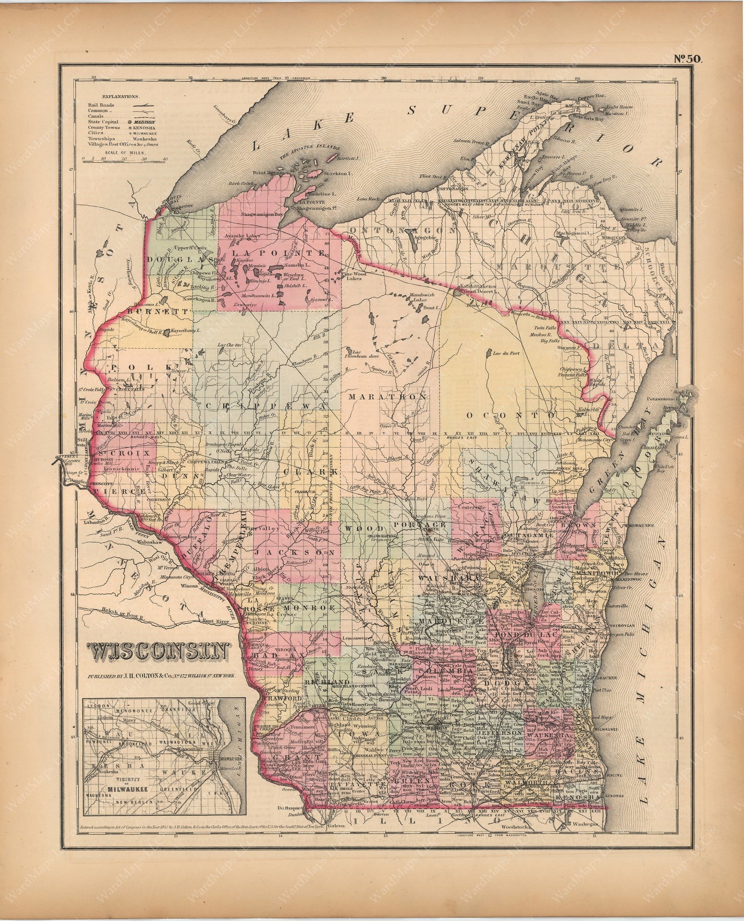 Wisconsin 1857 – WardMaps LLC