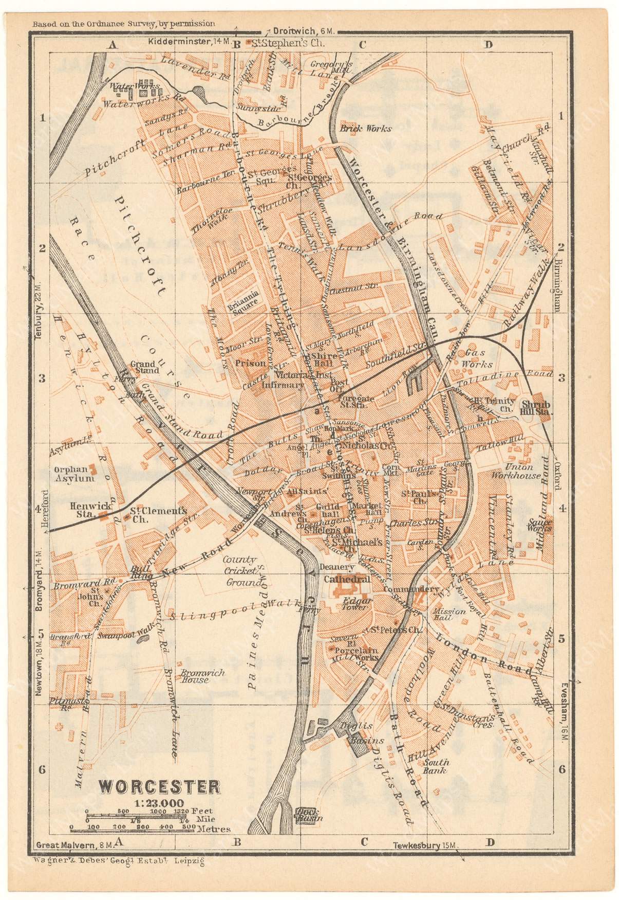 Worcester, England 1927 – WardMaps LLC