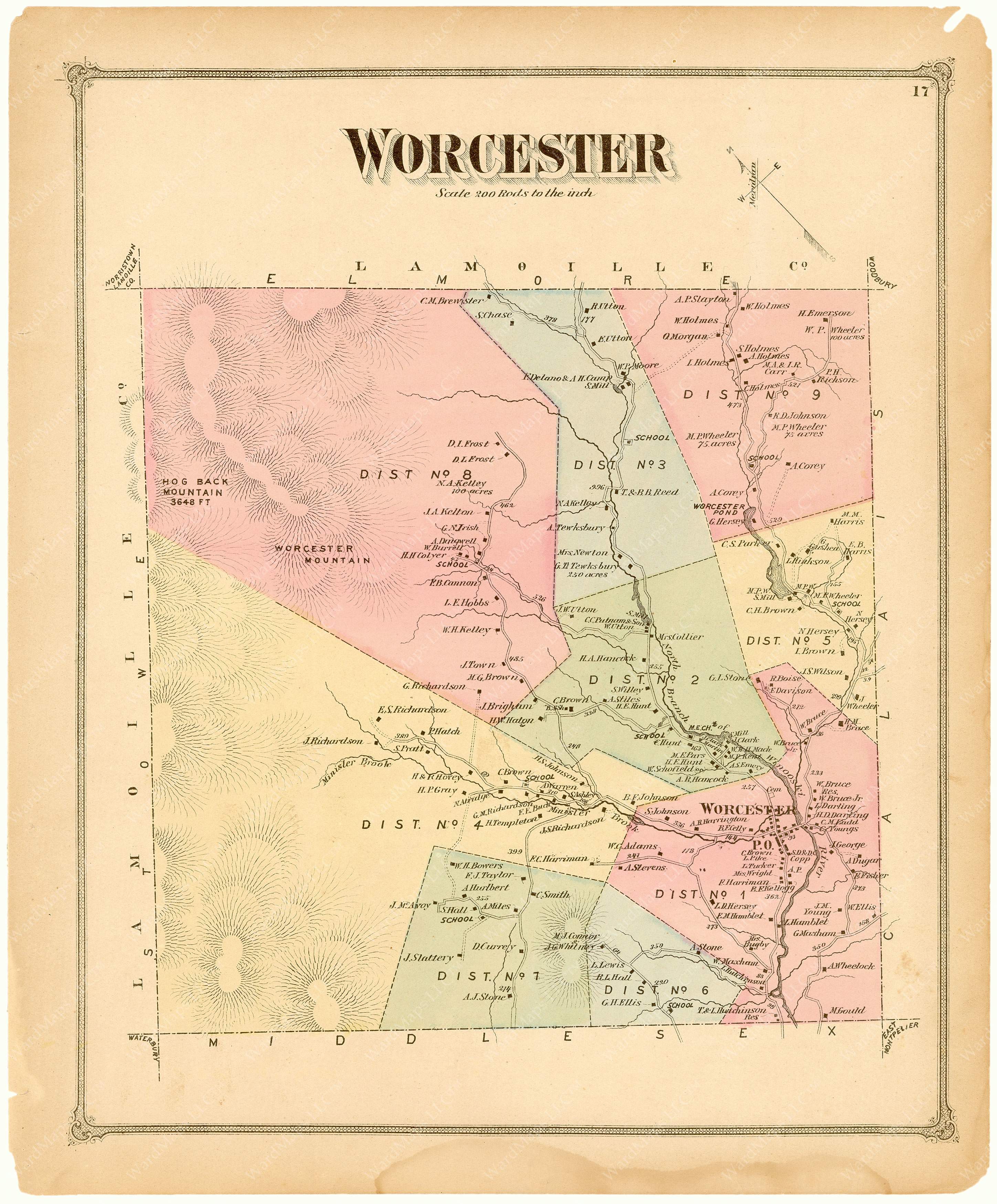 Worcester, Vermont 1873 – WardMaps LLC